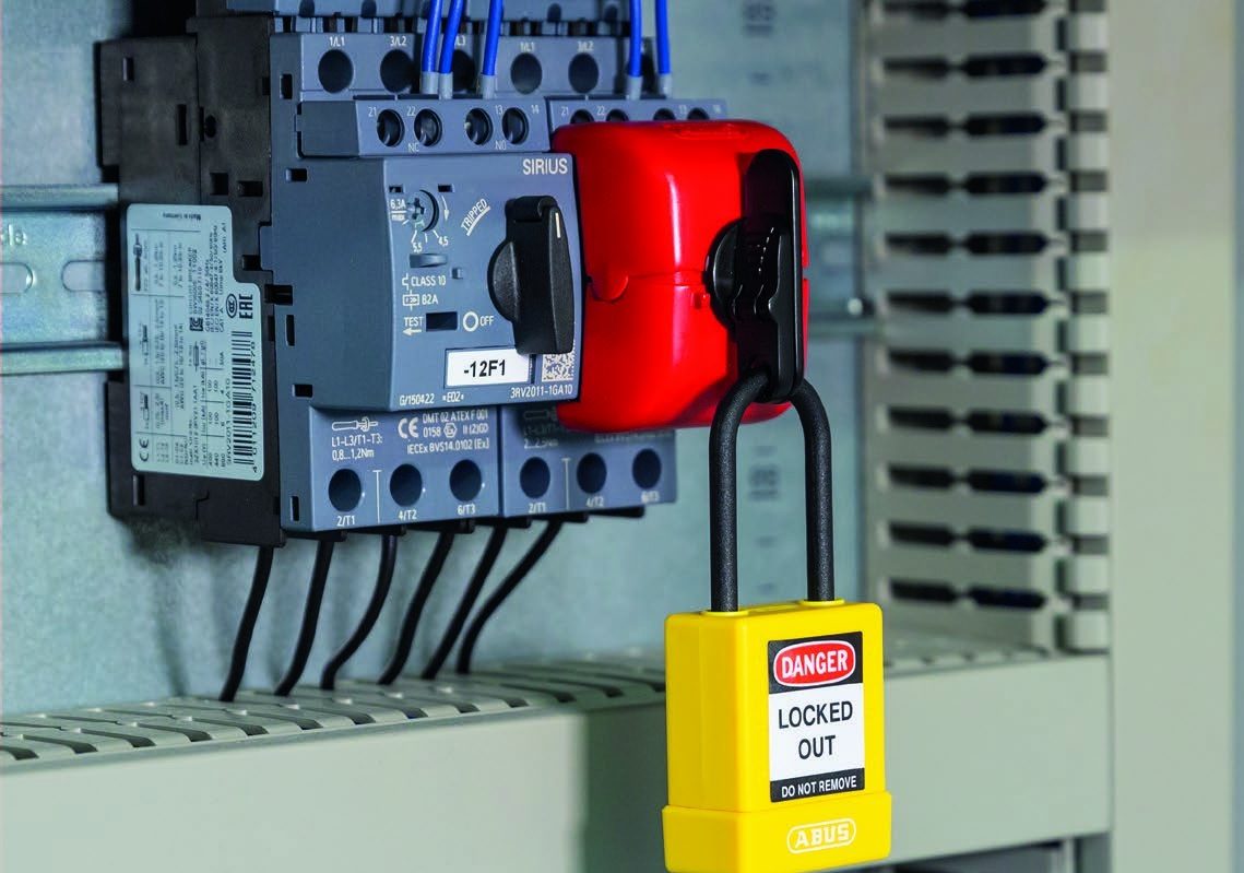 Dispositivo universal de bloqueo con candado para guardamotores - Inlok